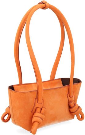 Hereu Womens Mini Bag Fleca Orange Leather Shoulder