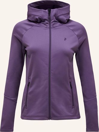 Peak Performance W Rider Essentials Midlayer Zip Hood Fleecejacke lila