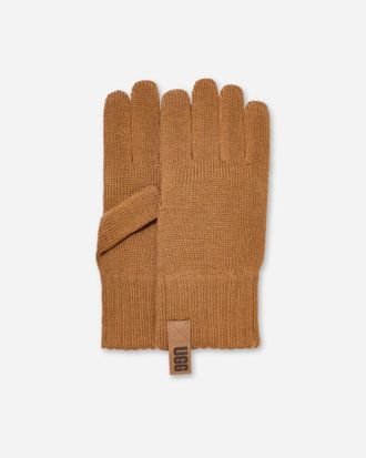 UGG Leichte Handschuhe f&uuml;r Herren in Brown, Gr&ouml;&szlig;e Strick/Recycelte Materialien