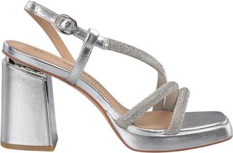 Alma En Pena Sandalette mit Absatz und Strass - - Shoes - Damen - Grau - 39 EU