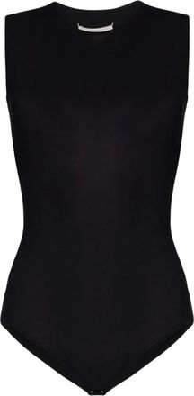 Maison Margiela Femme, Tops, Noir, Taille: 38 FR Body sans manches en jersey technique