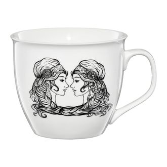 Ambition Tasse mit Sternzeichen Zwillinge 550ml Zodiac Jumbotasse Porzellan Sp&uuml;lmaschine & Mikrowelle 1 St&uuml;ck
