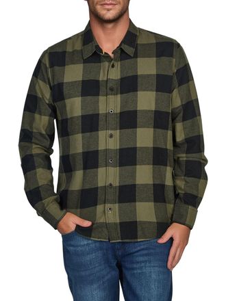 Riverso Flanellhemd Herren Langarm Kariert Regular Fit RIVArne Hemd Holzf&auml;llerhemd Karohemd 100% Baumwolle Gr&uuml;n, XXL, 100% Baumwolle, Gr&ouml;&szlig;e:XXL, Farbe:Ivy Gre