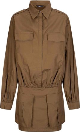 7 For All Mankind Robe Courte - Marron