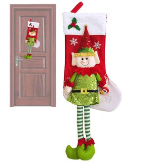 Generic Ornamente f&uuml;r Socken Weihnachtsbaum,Weihnachtsstr&uuml;mpfe - Weihnachtsbaumdekoration,Weihnachtsstrumpf-Dekorationen f&uuml;r h&auml;ngende Puppen, Weihnachtsbaumsc