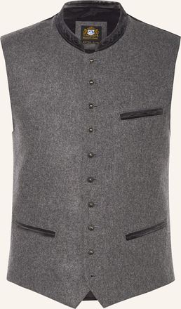 Hammerschmid Hammerschmid Trachtenweste Manuel Extra Slim Fit grau