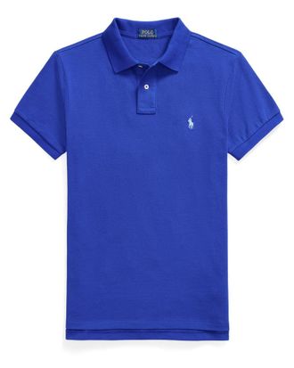 Ralph Lauren Piqu&eacute;-Poloshirt aus Baumwolle mit Logo-Stickerei, Slim Fit in