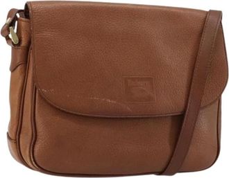 Burberry Sac bandouli&egrave;re en cuir doccasion - Femme - Pre-owned - Brun - Taille: ONE Size