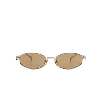 Gucci Oval Sonnenbrille - - Accessories - unisex - Gelb - ONE SIZE