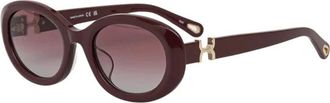 Chlo&eacute; Femme, Accessoires, Rouge, Taille: 54 MM Lunettes de soleil