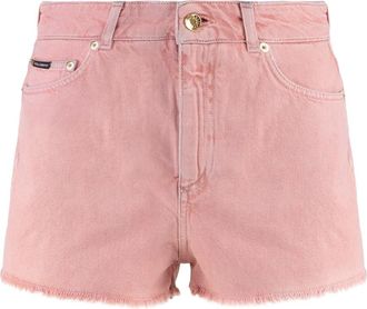 Dolce & Gabbana Femme, Shorts, Rose, Taille: 36 FR Denim Shorts