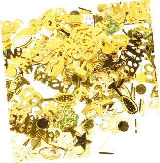 Cabilock 50 Jahrestag Dekorationen PVC Tisch Streu Happy Anniversary Party Dekorationen