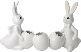 GOEBEL Hasenfigur Hase mit Vase Spring Feelings - Snow White Ostern