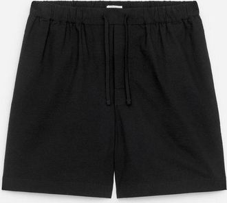 Arket Seersucker-Shorts -Schwarz