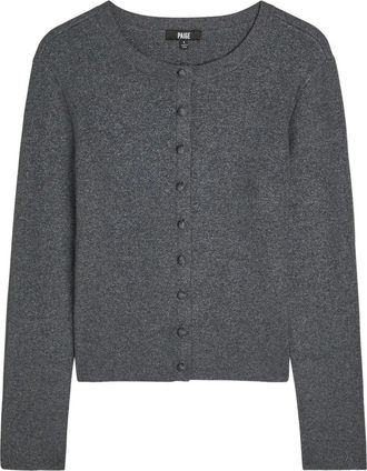 Paige Cardigan mit Kn&ouml;pfen - Grau