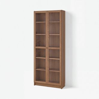 IKEA BILLY / OXBERG B&uuml;cherregal mit Vitrinent&uuml;ren