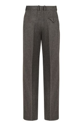 Bottega Veneta Mens Wool Trousers Grey