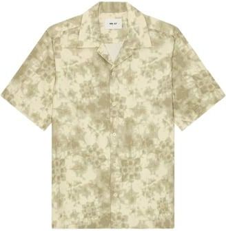 Nn.07 Chemise Julio imprim&eacute;e &agrave; manches courtes en coton