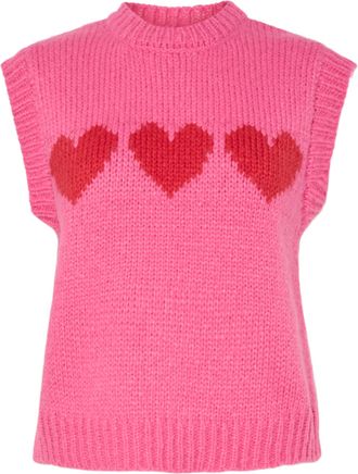 Pieces Pcjove Sl O-Neck Knit Vest Bc