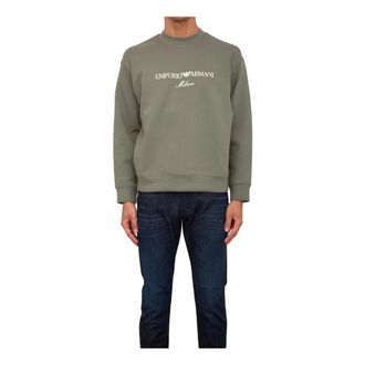 Emporio Armani Gr&uuml;ner Sweatshirt Casual Stil - - Sweatshirts & Hoodies - Herren - Gr&uuml;n - S