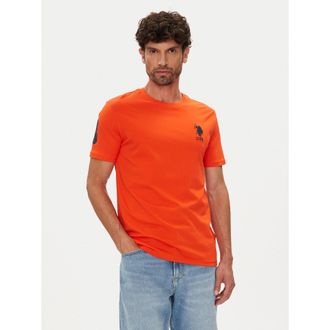 U.S.Polo Association T-Shirt MUP3311 Orange Slim Fit
