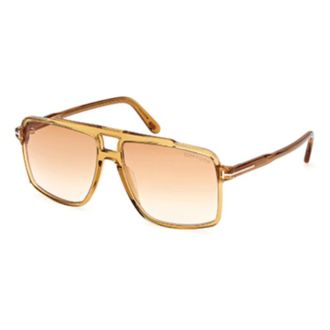 Tom Ford unisex, Accessoires, Jaune, Taille: 59 MM Lunettes de soleil papillon Odette