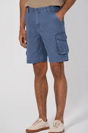 Hempage Hempage Herren vegan Cargoshorts Blueberry Blau