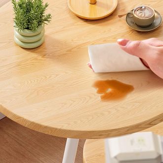 Generic Beistelltisch for Wohnzimmer und Schlafzimmer, modern, rund, in Walnussoptik, stabil und langlebig(Walnut,45 * 45 * 60cm)