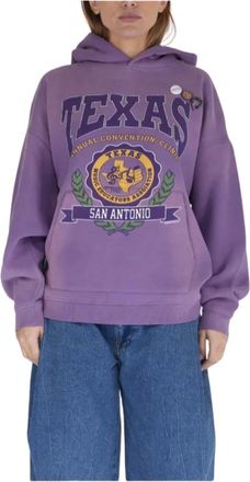 Newtone Femme, Sweatshirts et sweats &agrave; capuche, Violet, Taille: 40 FR Skyler Texas Sweat &agrave; capuche