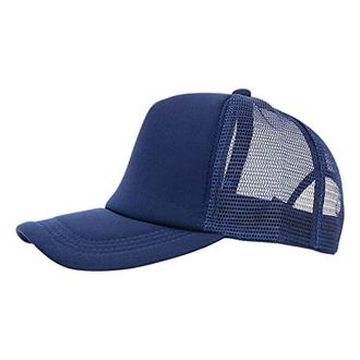 Generic Broderie de plaque lumineuse unie pour lext&eacute;rieur pour hommes et femmes, protection solaire, chapeau de conducteur de camion, chapeau en maille filet 