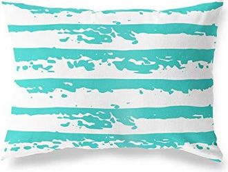 Bonamaison Le Jardin du Lin Kissen Zierkissenbezug T&uuml;rkiswei&szlig; Kissenbezug, Weich Bequem, F&uuml;r Zuhause Autos B&uuml;ro Sofa Wohnzimmer Couch Schlafzimmer Dekor, 45x60 C