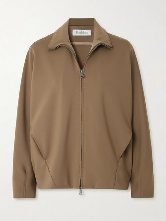 Max Mara Pala Jacke Aus Stretch-jersey - Braun