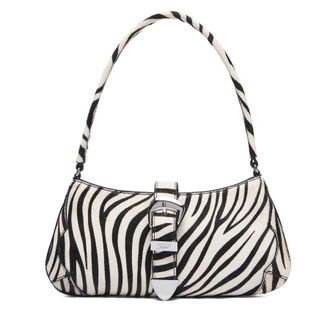 Tommy Jeans Handtasche Tommy Jeans Tjw Cool Zebra Shoulder Bag AW0AW18879 Wei&szlig;