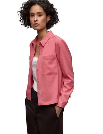 Street One Hemdbluse mit Taschen Striking Coral Mel. 40