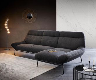 ES Brand Ecksofa Shape High 305x160 Schwarz Longchair rechts by ES brand, Ecksofas