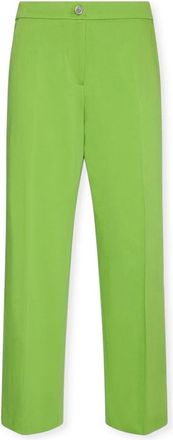 Elena Miro Femme, Pantalons, Vert, Taille: 46 FR Pantalon Corsaire en Gabardine