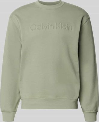 Calvin Klein Sweatshirt mit Rundhalsausschnitt und Logo
