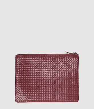 Dragon Diffusion Pochette Cuir Bordo, 36 x 27 cm