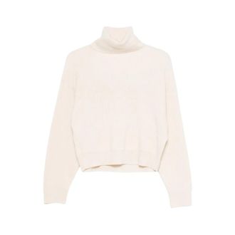 Brunello Cucinelli Gerippter Rollkragenpullover - - Knitwear - Damen - Wei&szlig; - XS
