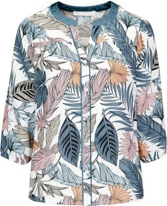 bianca Druckbluse ALENA mit modischem Print und V-Ausschnitt