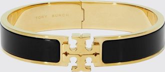 Tory Burch Kira Armreif aus emailliertem Messing mit Doppel-T-Logo