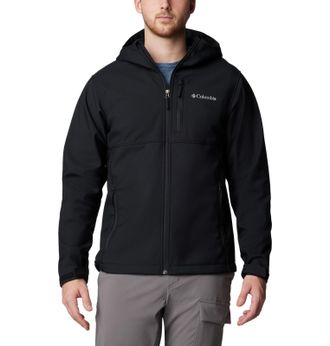 Columbia Herren Hooded Softshell Jacket Ascender II Softshelljacke mit Kapuze, Schwarz, Mittel