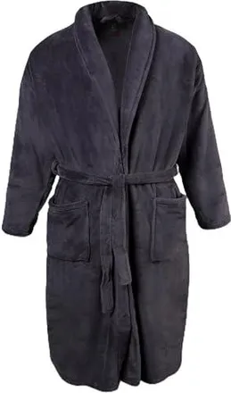 JP1880 Hommes Jusquau 7XL - Peignoir/Robe de Chambre. Mati&egrave;re Ultra-Douce. Ceinture, Grandes Poches et col ch&acirc;le. Gris 8XL 701445180-8XL