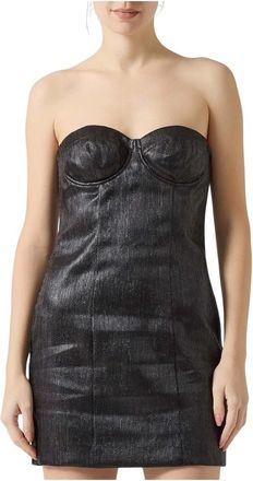 Federica Tosi Femme, Robes, Noir, Taille: 38 FR Abito bustier