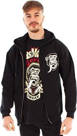 Gas Monkey Garage Pull &agrave; Capuche pour Homme Noir Zip Up Fast N Loud Hooded