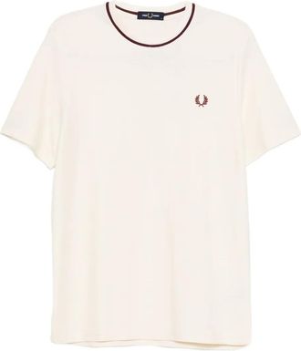 Fred Perry t-shirt à logo brodé - Tons neutres