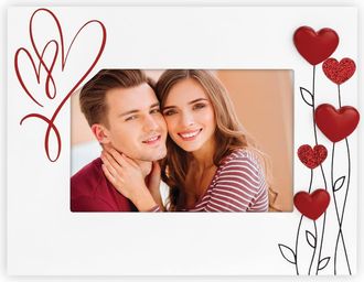 ZEP HILDA HORIZONTAL Bilderrahmen Holzrahmen 10 x 15 mit Herzen