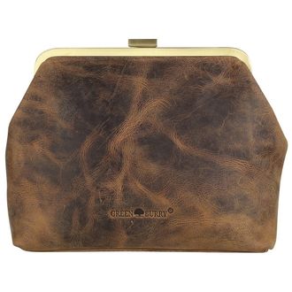 Greenburry Vintage Clappy Umhängetasche Leder 23 cm