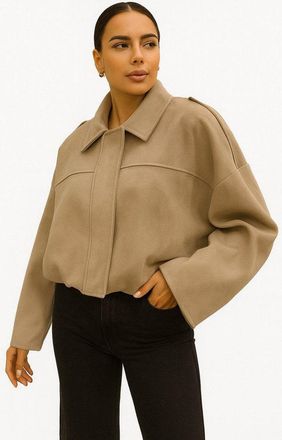 Worldclassca Lederimitatjacke Worldclassca Wildlederoptik Bomberjacke Zip Trench Übergangs Blouson Neue Kollektion - Stilvolle und gemütliche Mode für Damen