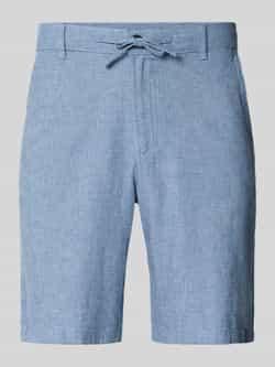 Selected Regular Fit Chinoshorts aus Baumwoll-Leinen-Mix Modell BRODY